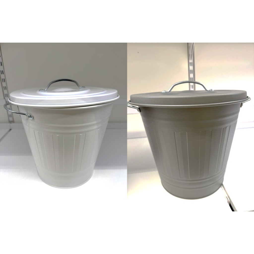 KNODD Bin with Lid Grey/White 16L & 40L Waste Bin Storage Bin with Lid ...