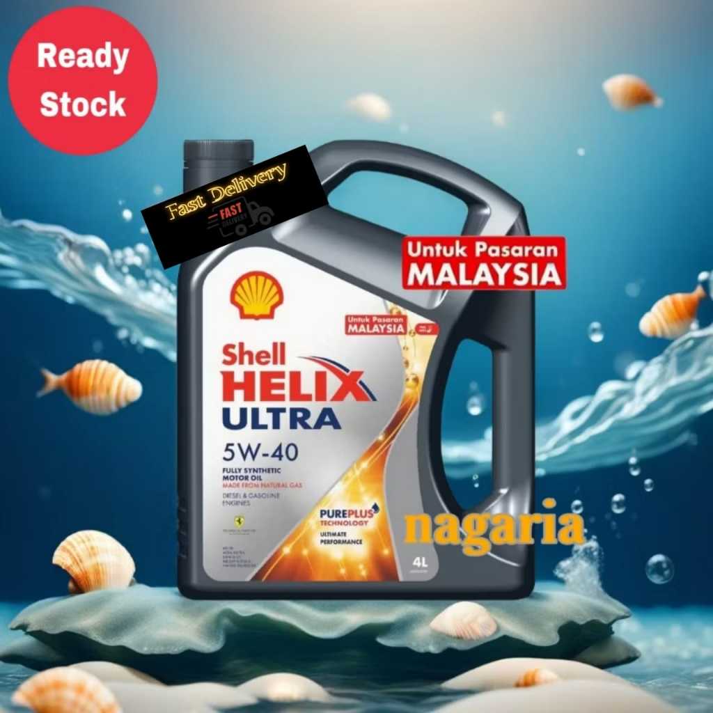 PM Shell Helix Ultra 5W40 Fully Synthetic Engine Oil (4 Liter) Proton ...