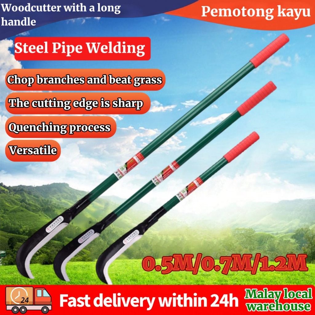 Gardening Crescent Moon Lawn Mower Long-Handled Sickle Carpenter ...