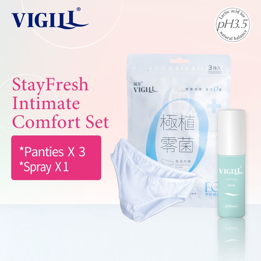 VIGILL StayFresh Intimate Comfort Set | 3x Disposable Panties ...