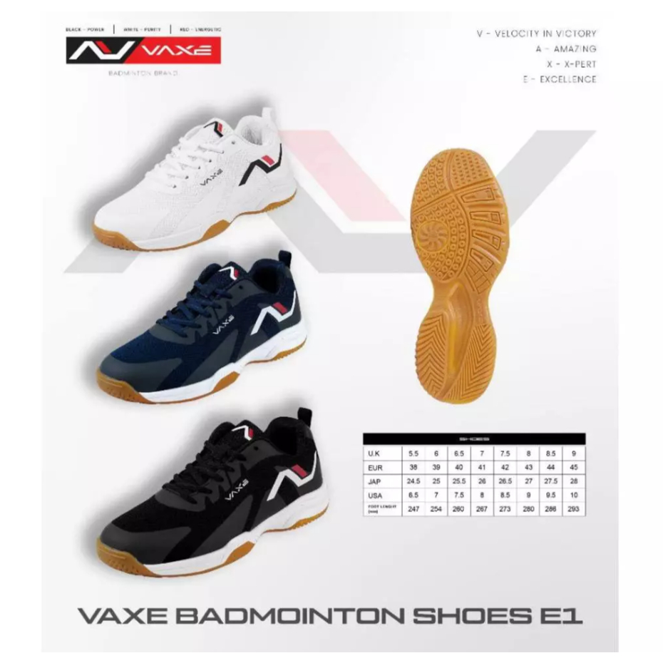 VAXE UNISEX BADMINTON SHOES KASUT BADMINTON INDOOR PICKLEBALL ...