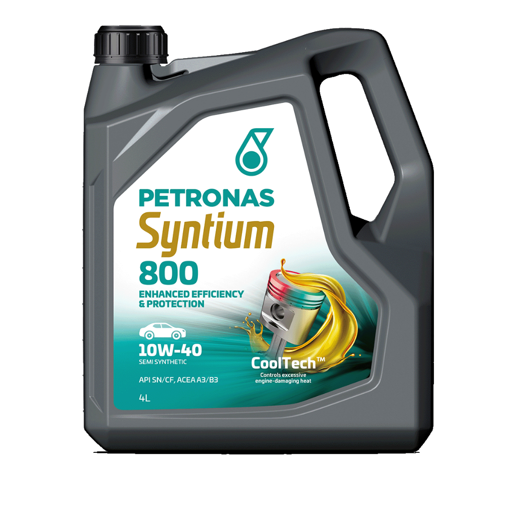PETRONAS Syntium 800 10W-40 Semi Synthetic Engine Oil API SN (4L) *ada ...