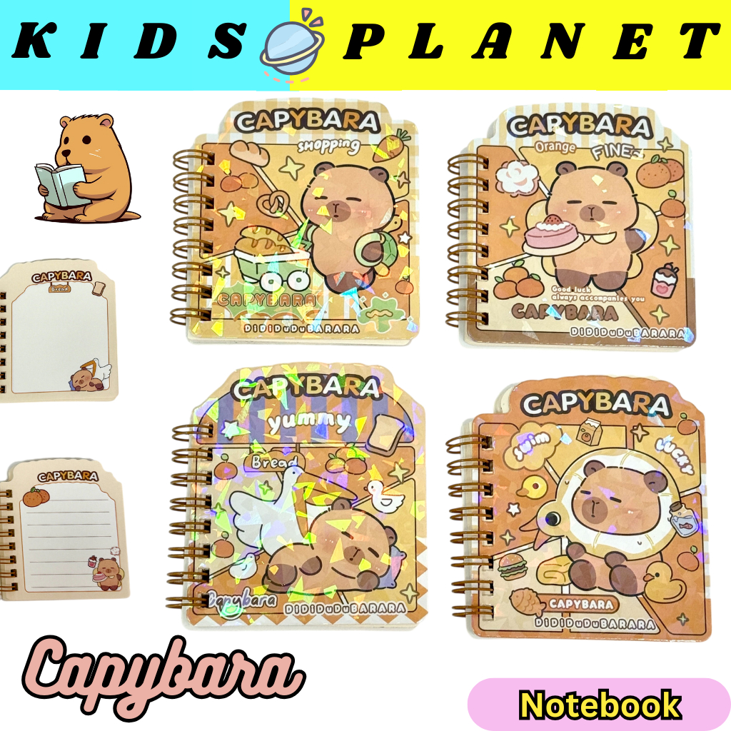 Notebook | Capybara mini A7 size notebook children kids school memo ...