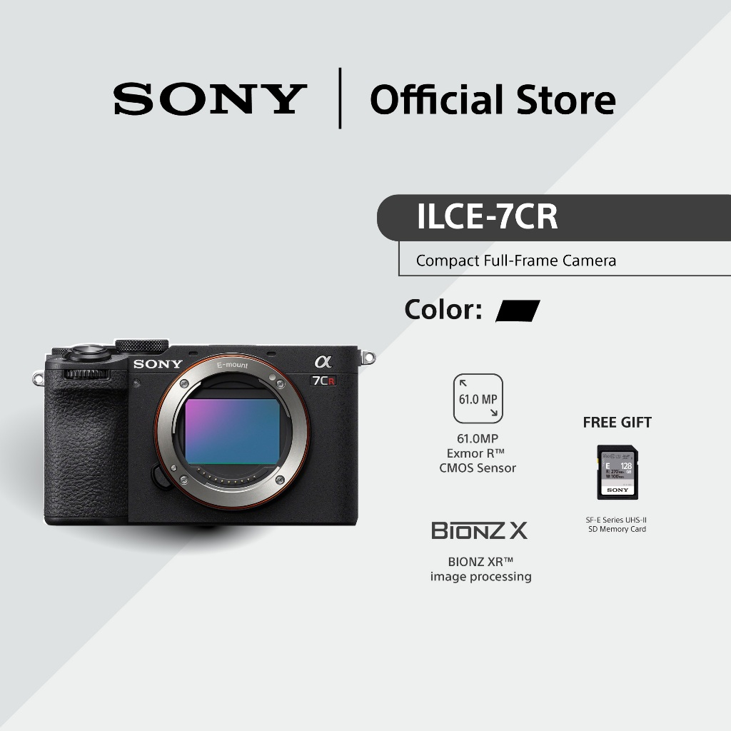 Sony α7CR 61.0 MP compact full-frame | ILCE-7CR | Free Gift [SF-E128A ...