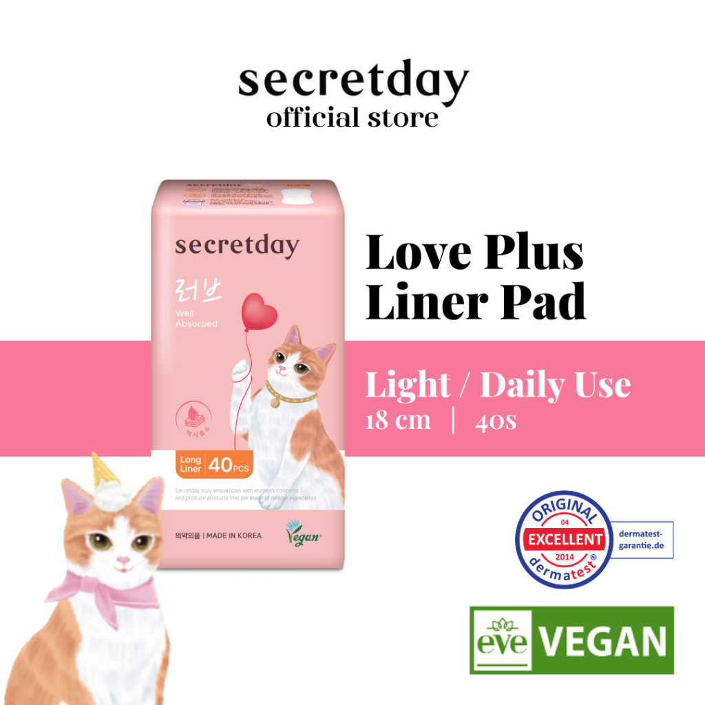 SECRETDAY Love Plus Long Liner 18cm 40s | Strong Absorption | Prevent ...