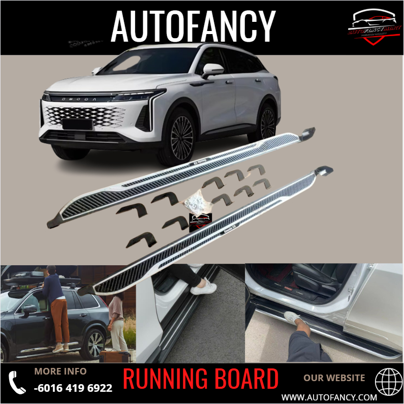 JAECOO CHERY OMODA C9 4S SIDE STEP PEDAL RUNNING BOARD NERF BAR PLUG ...