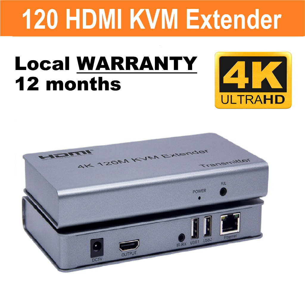 120m 4K HDMI KVM USB extender | Shopee Malaysia