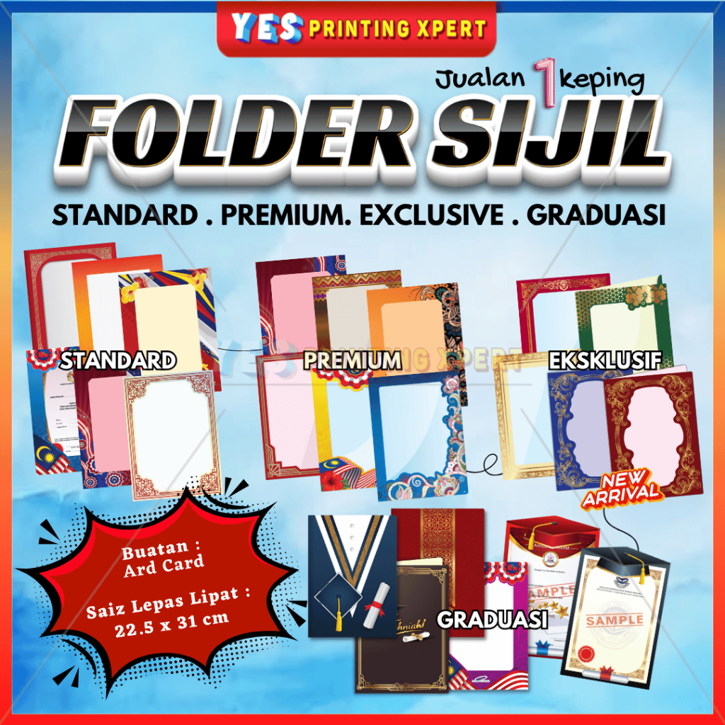 #TOP 1 FOLDER SIJIL GRADUASI / FOLDER SIJIL STANDARD A4 GRADUASI ...