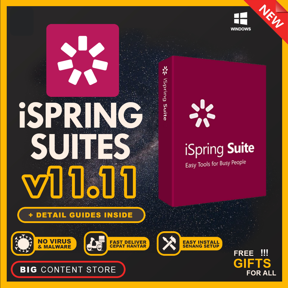 iSPRING SUITES v11.11 💯 EASY INSTALL SOFTWARE 💯 LIFETIME PREMIUM 💯 FAST ...