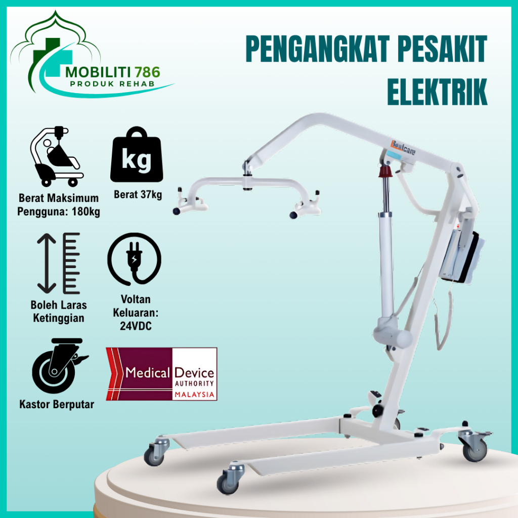 Mobility 786 Pengangkat Pesakit Elektrik (Electric Patient Hoist ...