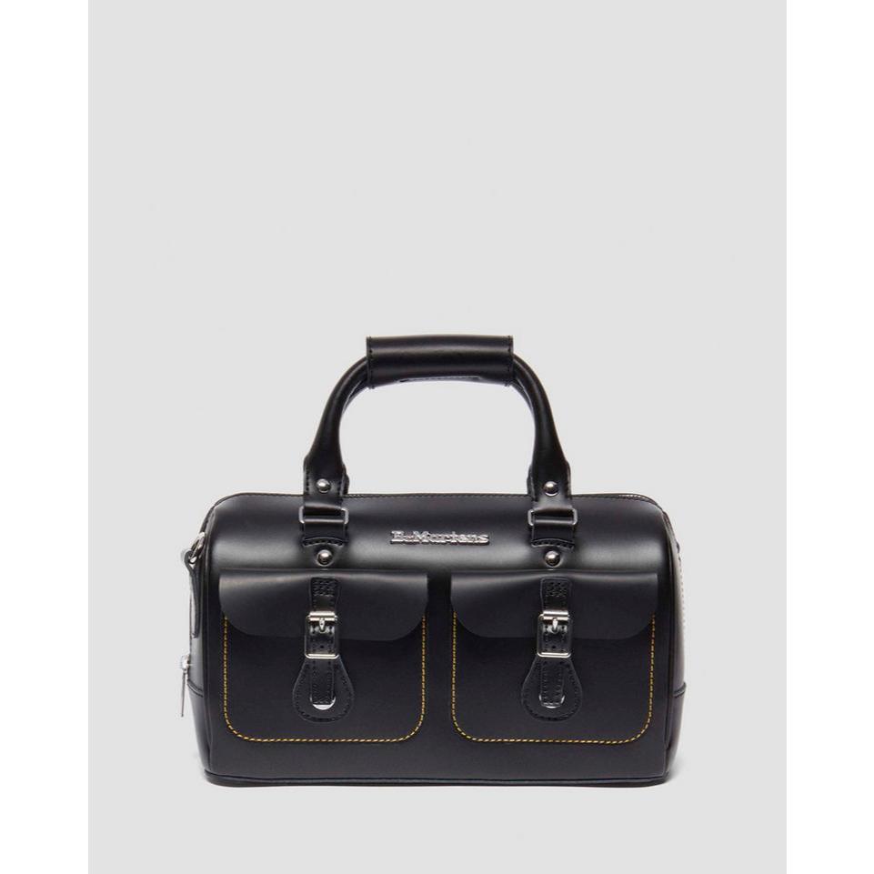 DR MARTENS Top Handle Bag Kiev Leather Color: Black — Kiev & Smooth ...