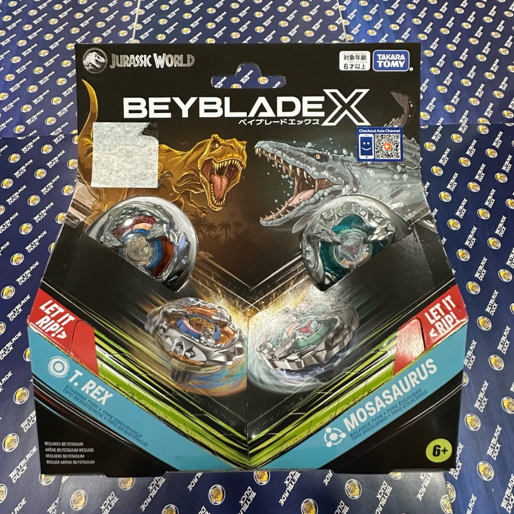 Beyblade X BX-00 Jurrasic World T-Rex X Mosusaurus Multipack (Brand New ...