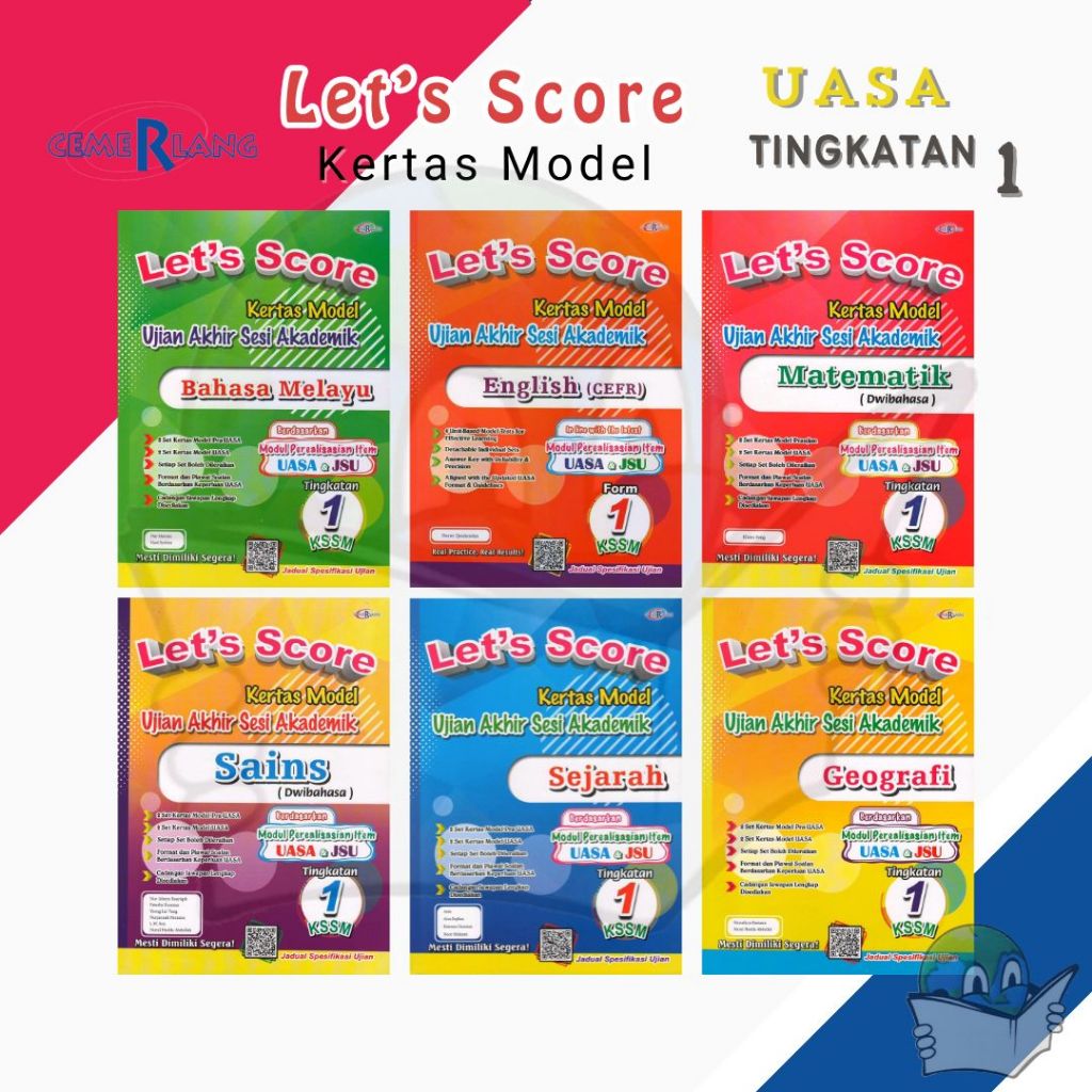 Buku Latihan Let's Score UASA Kertas Model Tingkatan 1 - BM/Eng/Matematik/Sains/Sejarah/Geografi ...