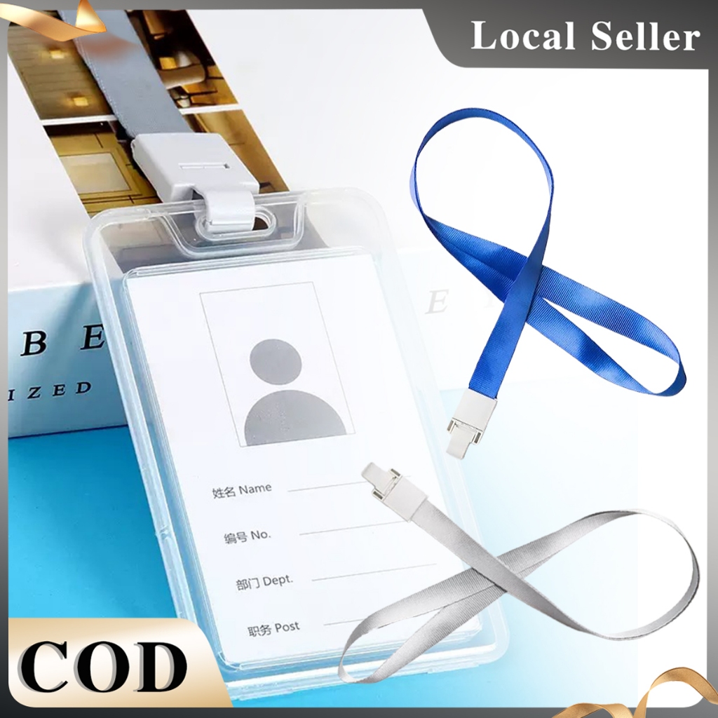 50Pcs Transparent ID Card Holder Plastic Case Clear Bus Card Student ID ...