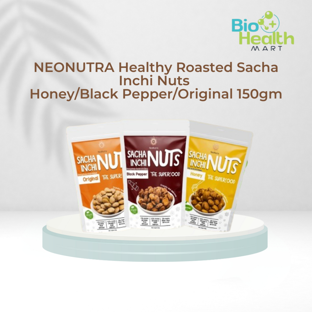 NEONUTRA Healthy Roasted Sacha Inchi Nuts -Honey/Black Pepper/Original ...