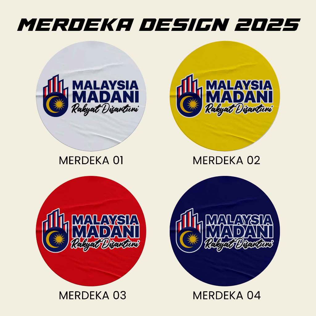 Sticker Merdeka ke 68 2025 / Bendera Negeri | Malaysia 68 Tahun ...