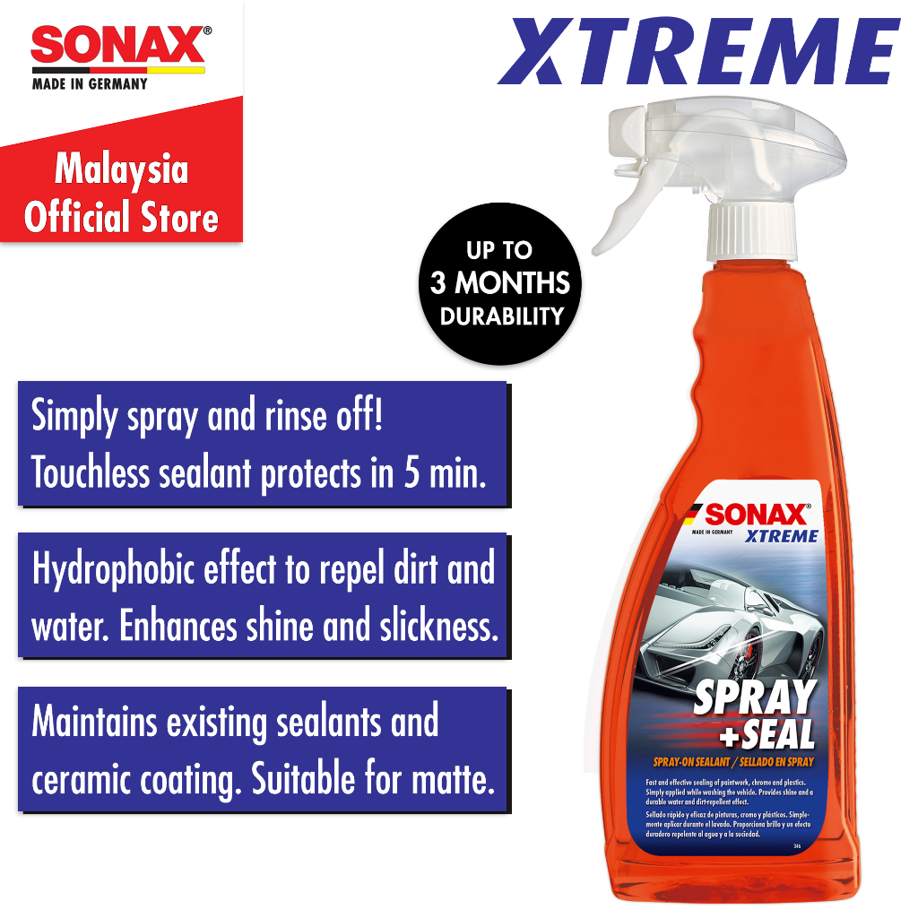 SONAX Xtreme Spray + Seal Touchless Sealant 750ml | Shopee Malaysia