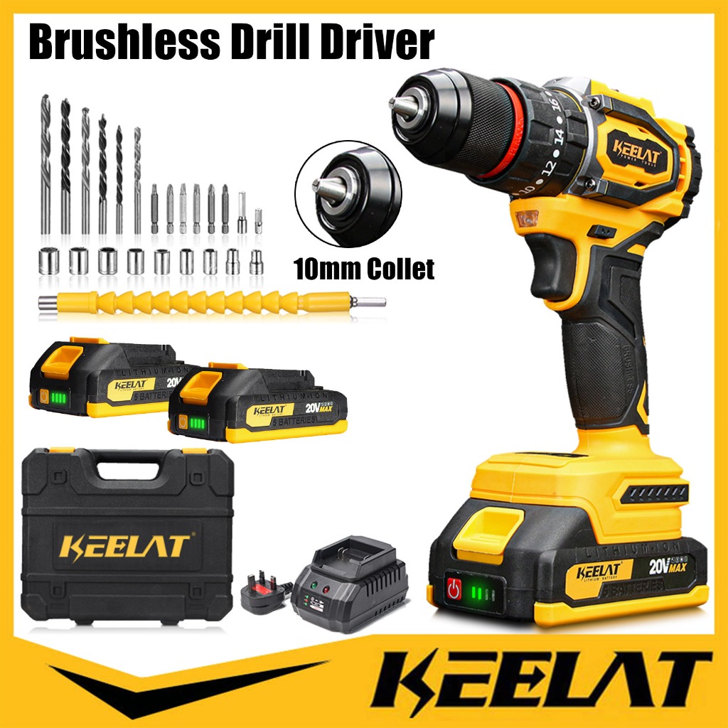 KEELAT KCD011 Professional Cordless Drill Brushless Screwdriver Drill ...