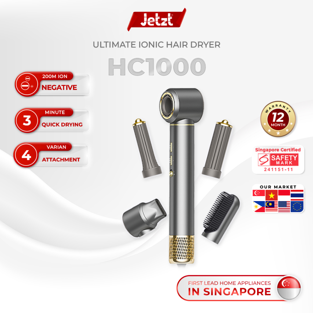 Jetzt HC1000 Hair Dryer Airwrap Negative Ion 5 in 1 Hair multi-styler ...