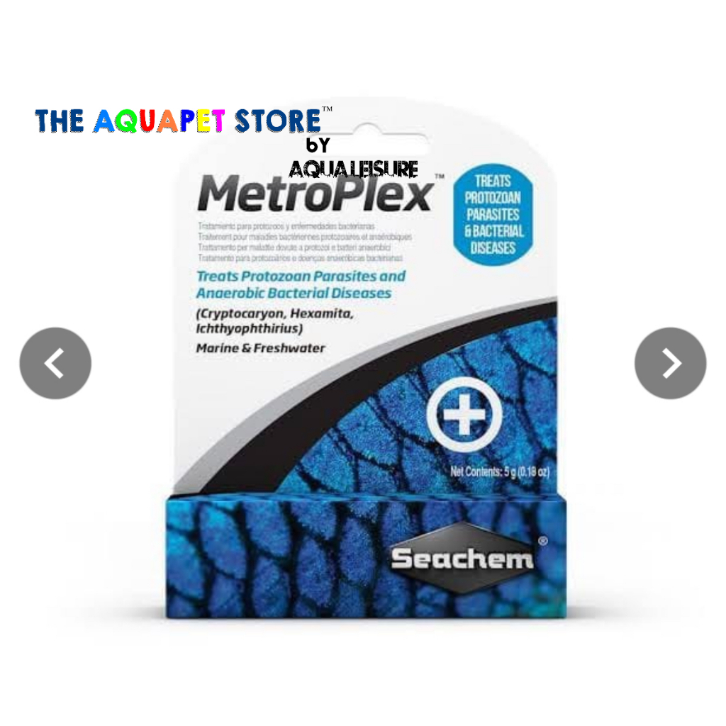 5g Seachem MetroPlex treats protozoan Parasites and anaerobic Bacterial ...