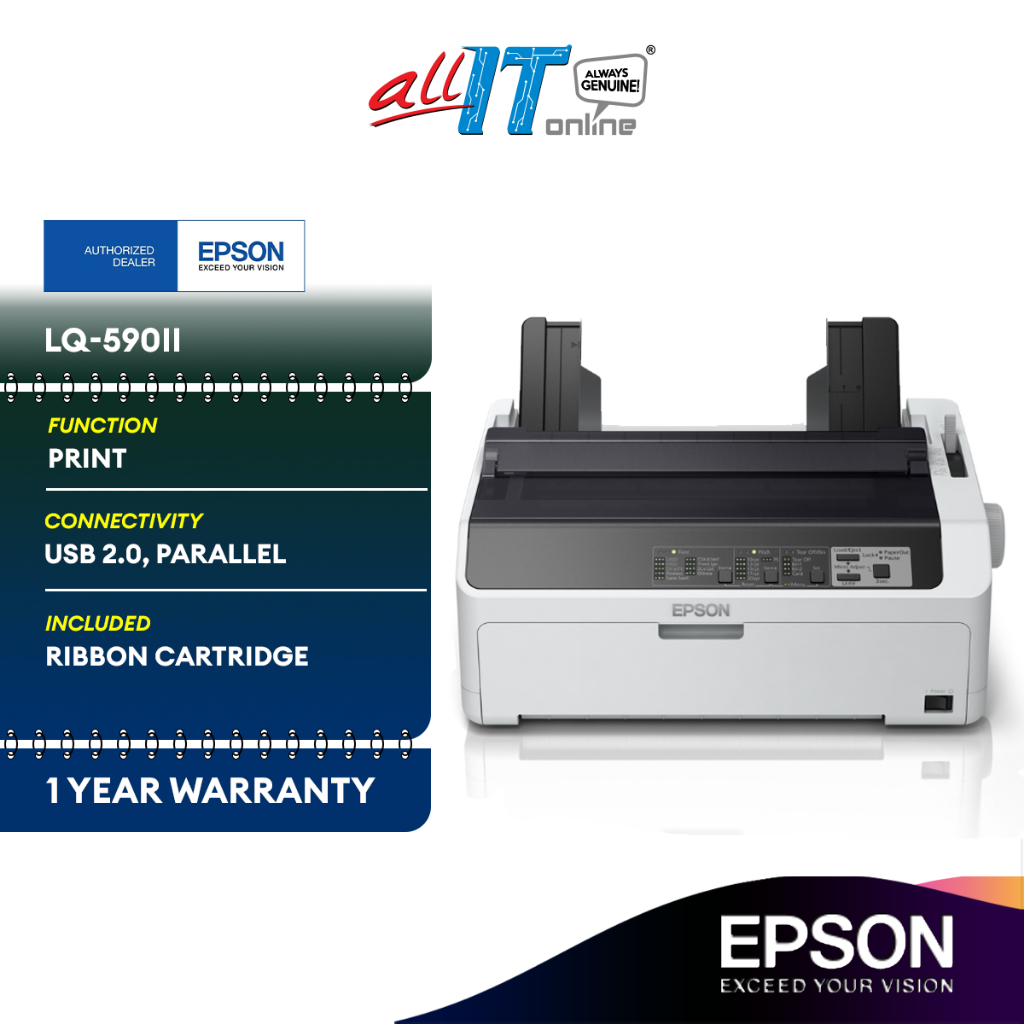 Epson LQ-590IIN / Epson LQ-590II Dotmatrix Printer 24-Pin Impact ...