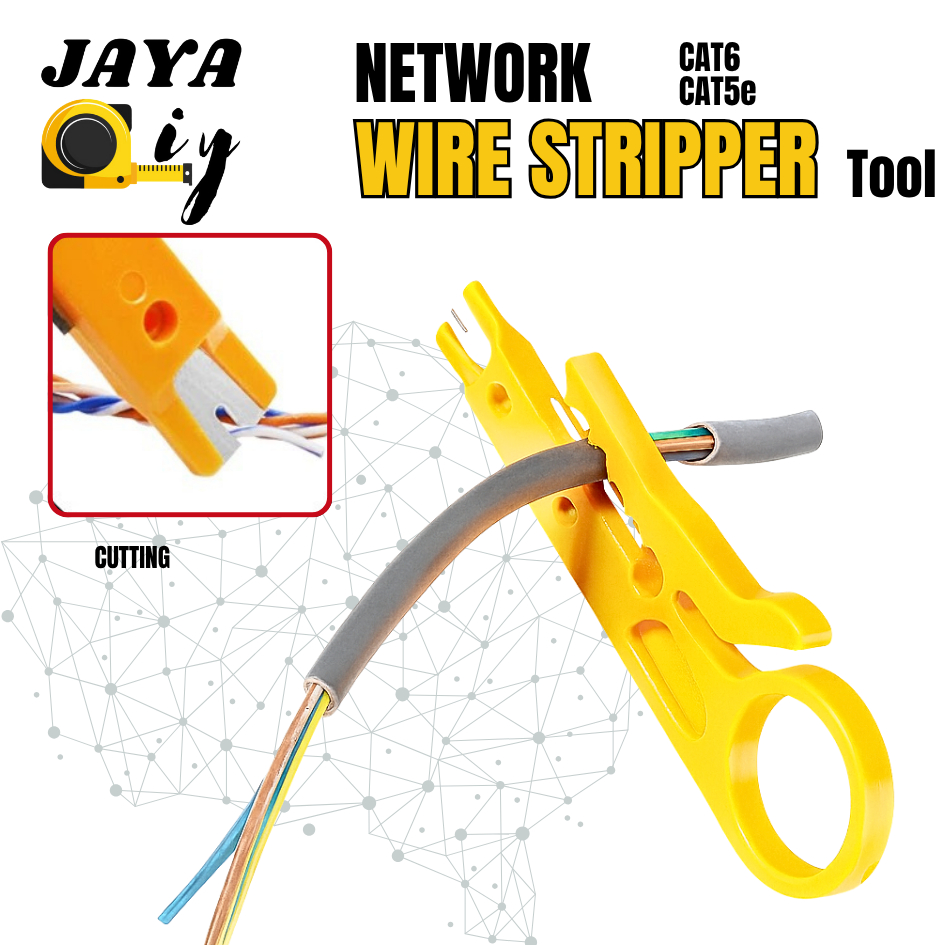 MINI Yellow Network UTP Lan Wire Punch Down Cable Wire Cutter Stripper ...