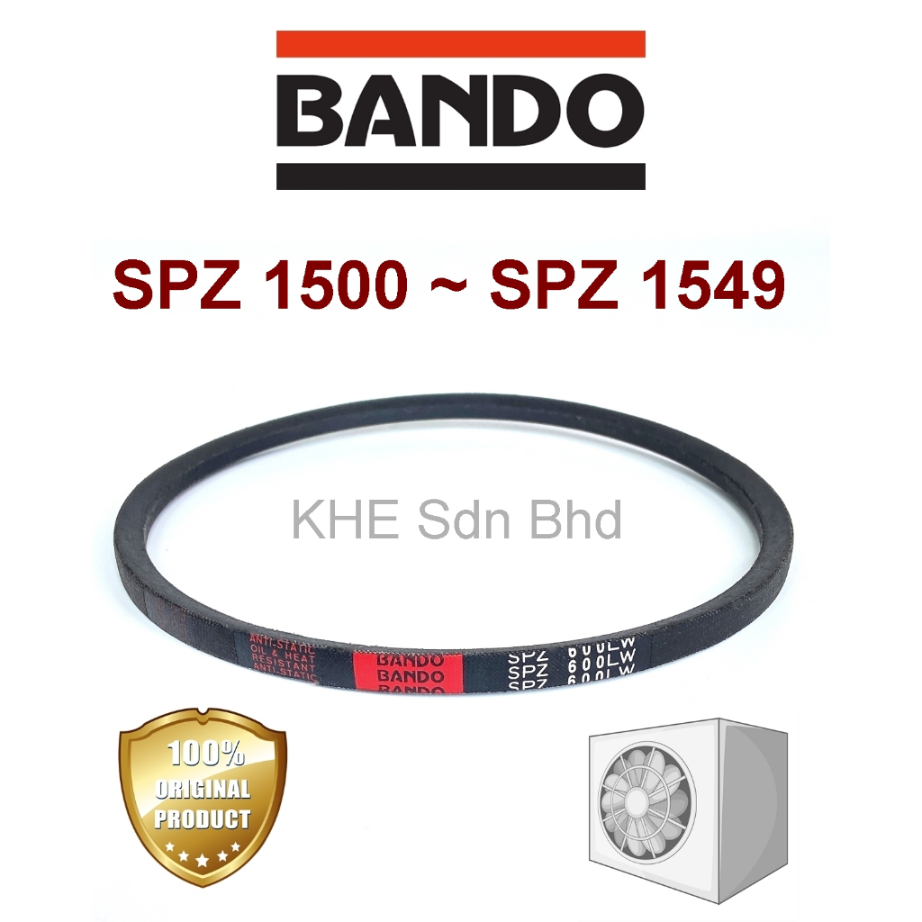 Bando Japan SPZ 1500 1512 1520 1525 1532 1537 LW Belt AHU Aircon Industrial Mesin V Belt ...