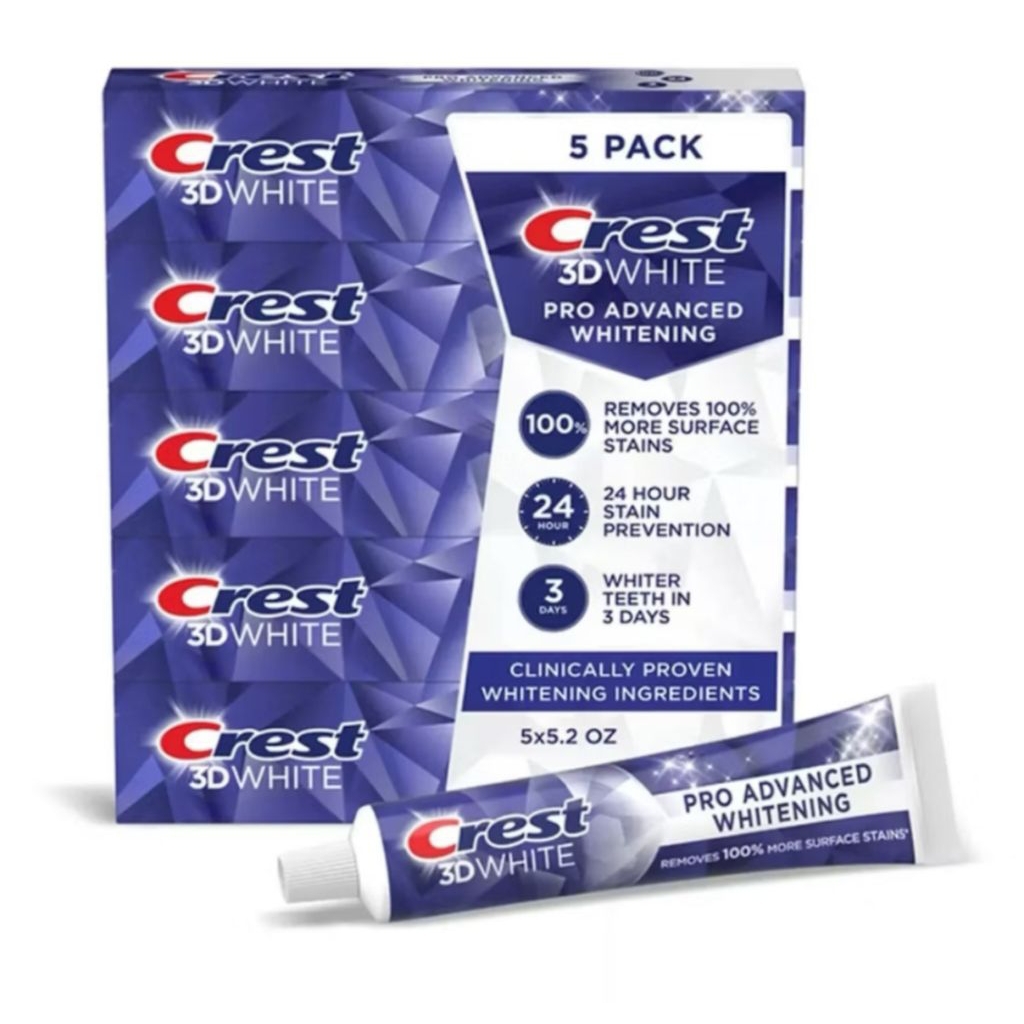 (Genuine) Crest 3D White Pro Advanced whitening toothpaste 147g | Shopee Malaysia
