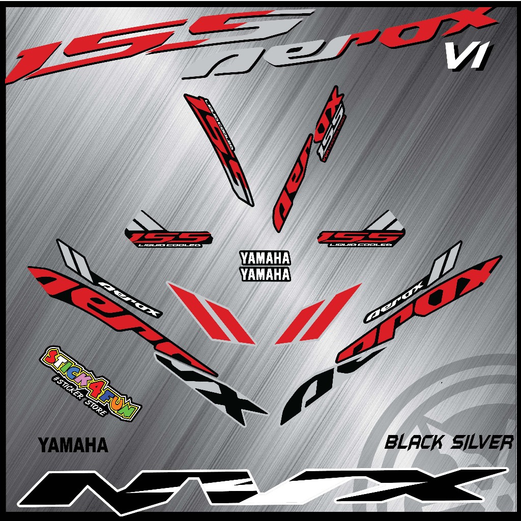 STRIPE MOTOR YAMAHA NVX / AEROX 155 V1 SGOR IND CUSTOM BODY STICKER ...