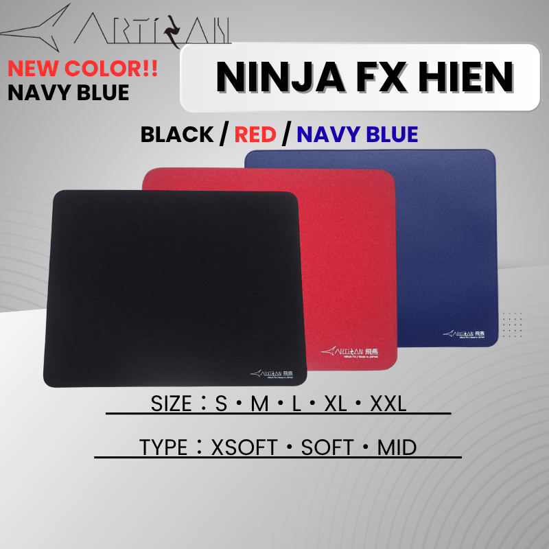 ARTISAN mouse pad Hien ( S / M / L / XL / XXL ) ( Black / Red / Navy ...