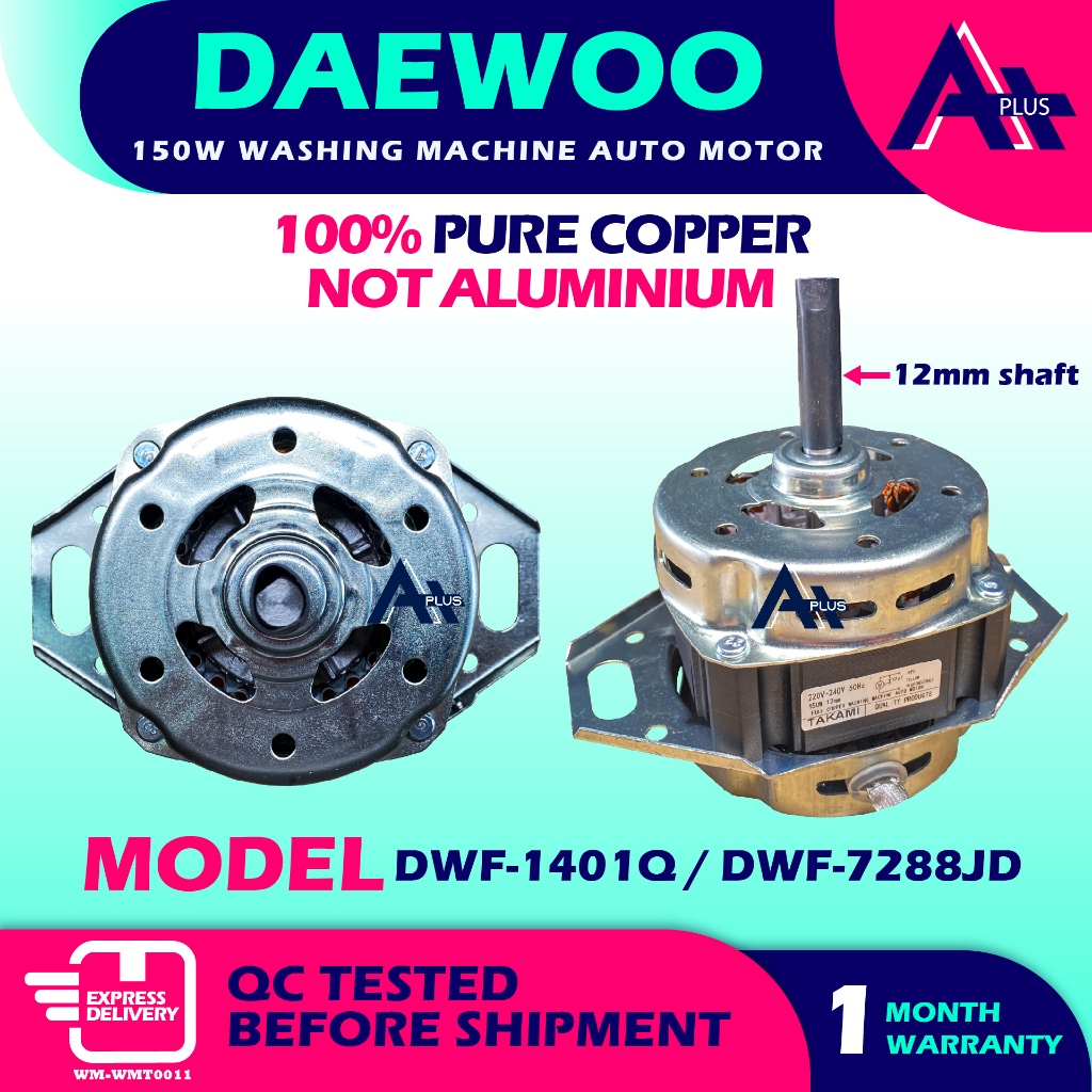 (150W) DWF-1401Q / DWF-7288JD DAEWOO Washing Machine Fully Auto Motor ...