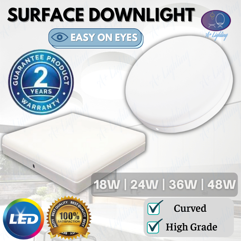 LED SURFACE DOWNLIGHT CURVED DESIGN PEARL 18W 24W 36W 48W MOUNTED ...