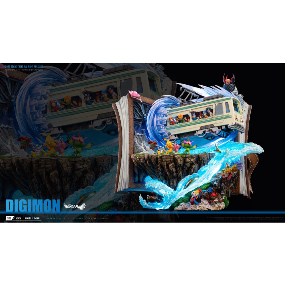 Soar Studio - Digimon Adventure Chosen Children Digimon Resin Statue GK ...