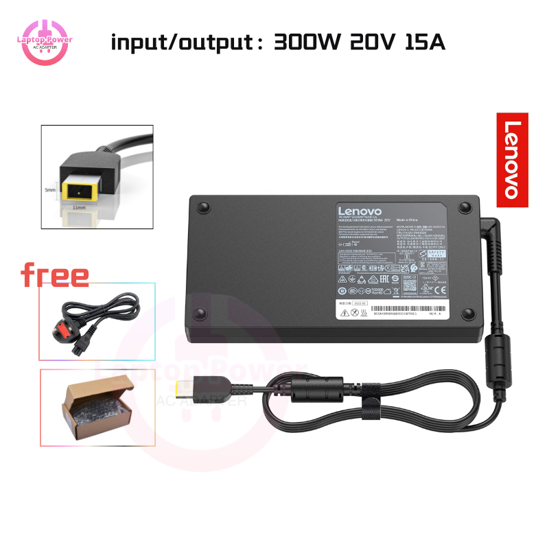 Lenovo 300W 20V 15A Charger Adapter for ThinkPad 9000P 9000K R9000P ...