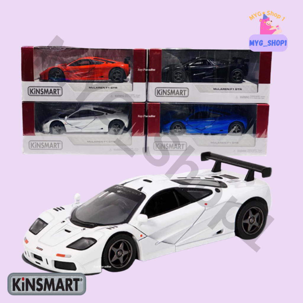 Kereta Mainan Asli/ Original Kinsmart McLaren F1 GTR Scale 1/34 KT5411 ...