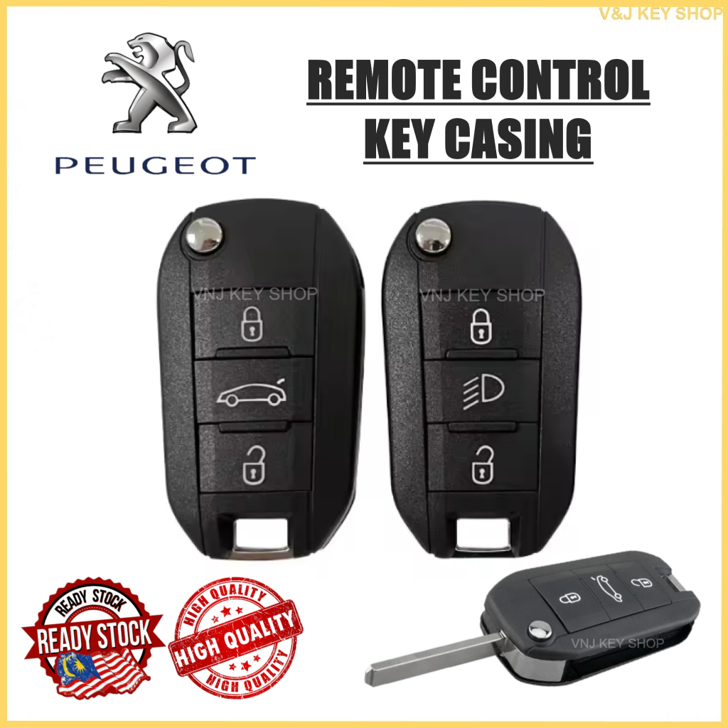 Peugeot Remote Control Key Casing Cover | Shopee Malaysia