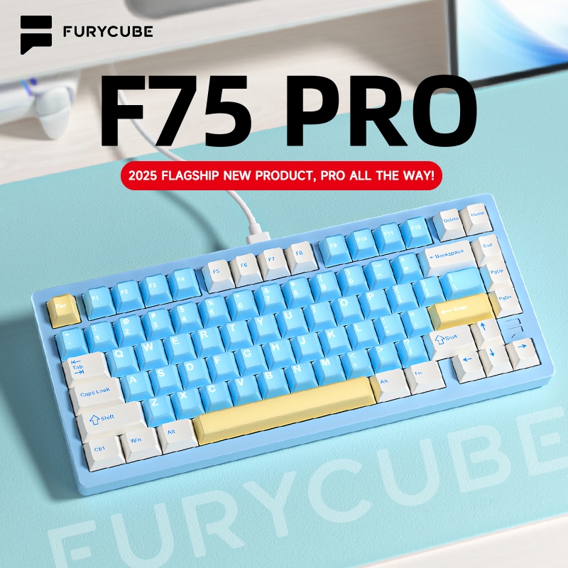 FURYCUBE F75 PRO Aluminum Mechanical Keyboard - Electrophoresis ...