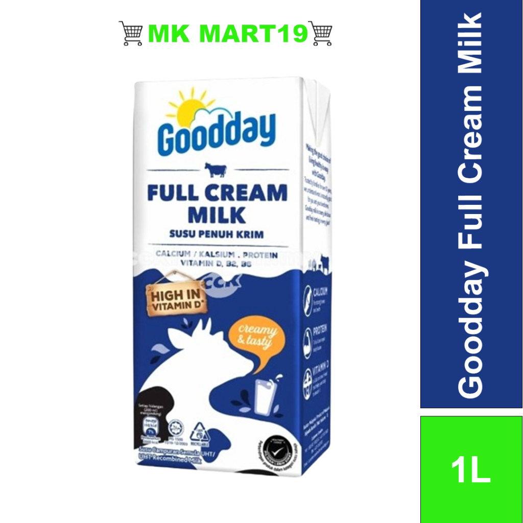 Goodday Full Cream Milk UHT 1L | Shopee Malaysia