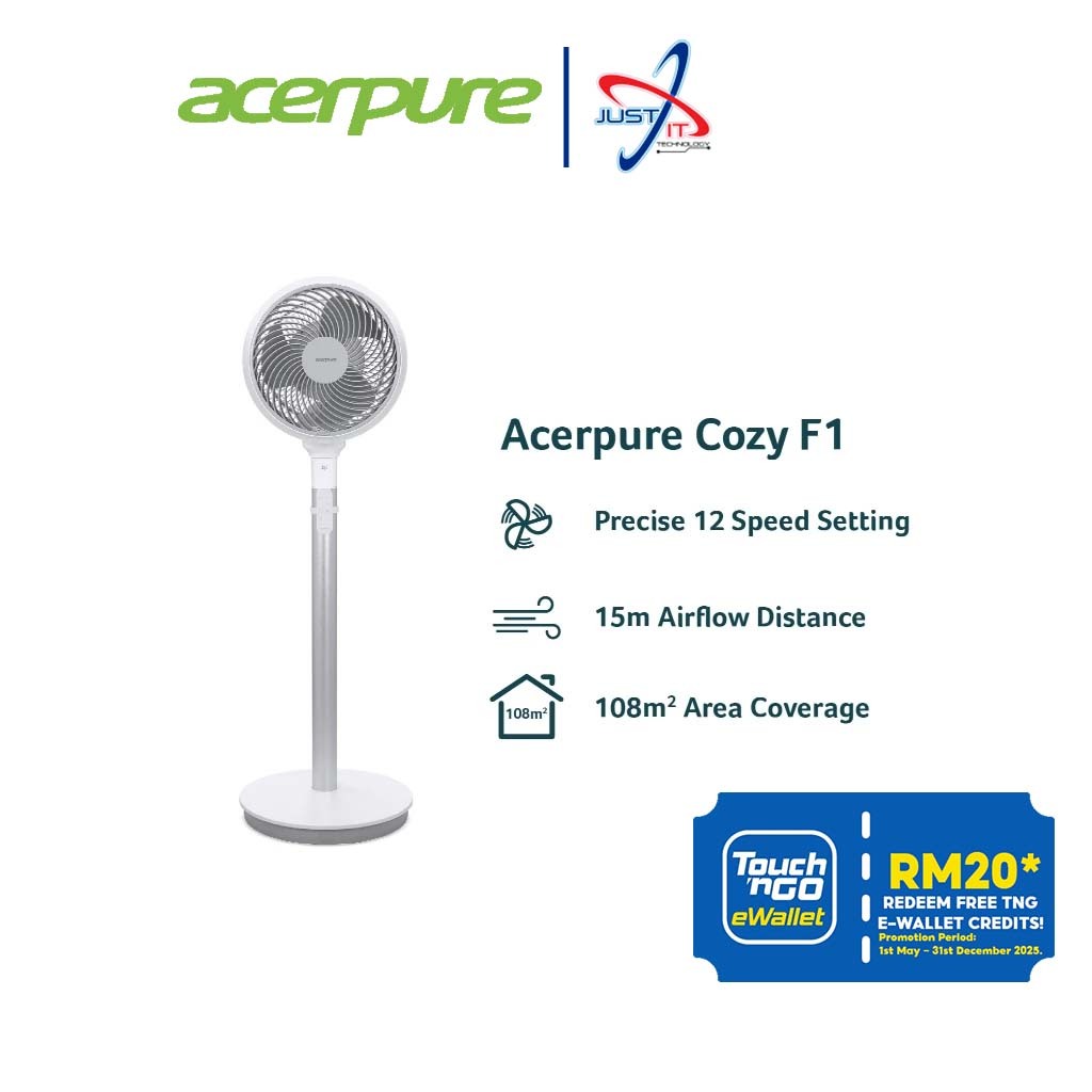 ACERPURE COZY F1 Air Circulator Fan - White | F1-AF551 20W | Shopee ...