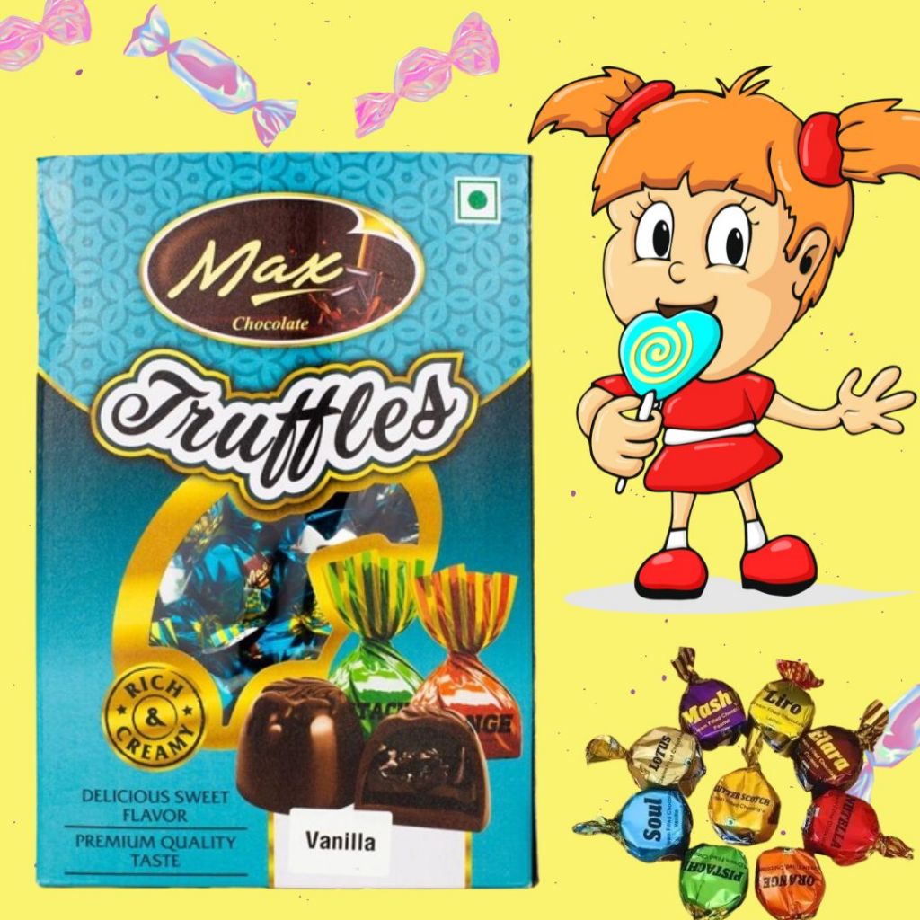 Max Truffles Chocolate Treats with Vanilla Cream Filling by Max ...