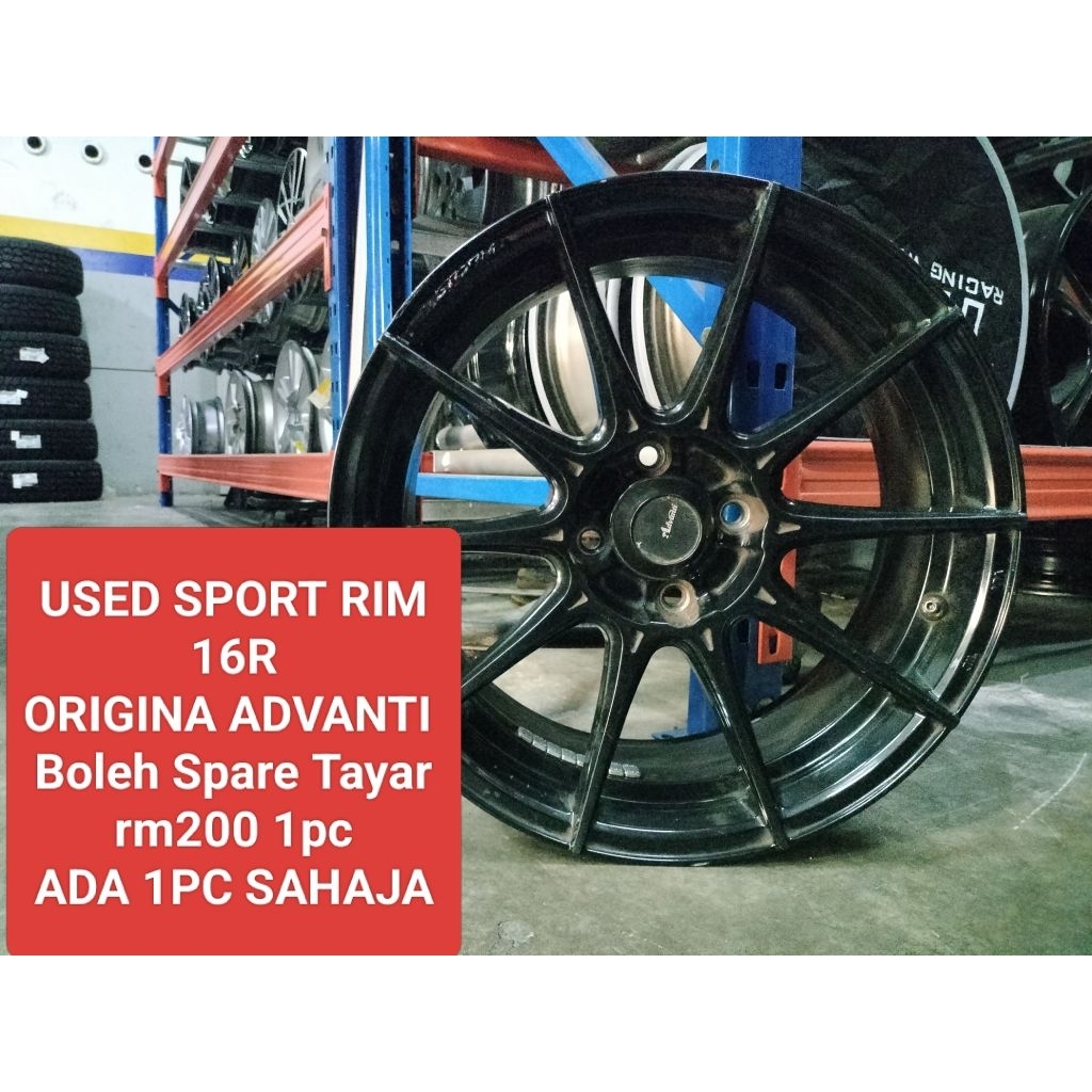 USED SPORT RIM 16 INCH VIOS 2023Y IN SPARE TAYAR | Shopee Malaysia