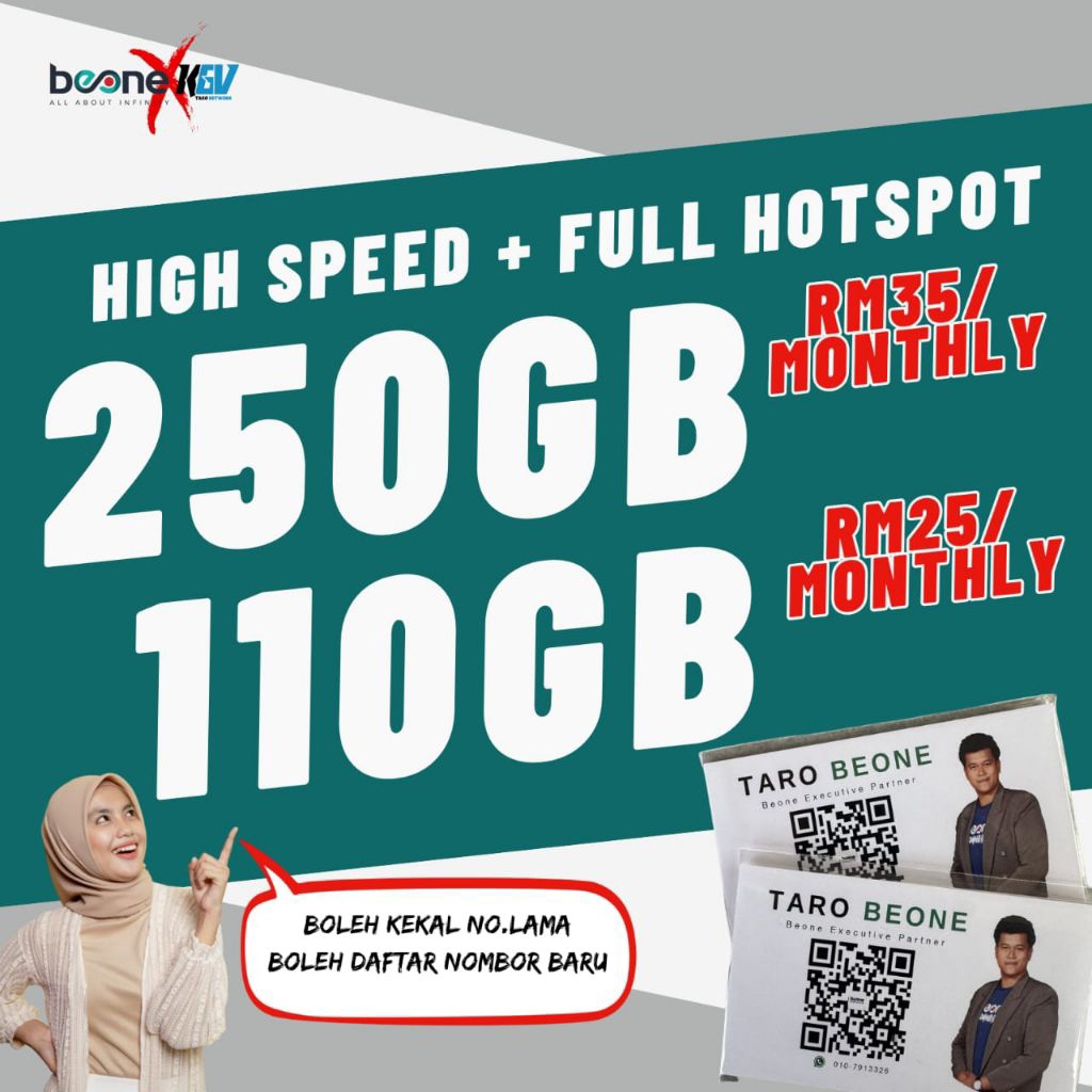 PROMO 0.00 SEN SIMKAD TARO BEONE UNLIMITED INTERNET PLAN RM30 & RM25 ...
