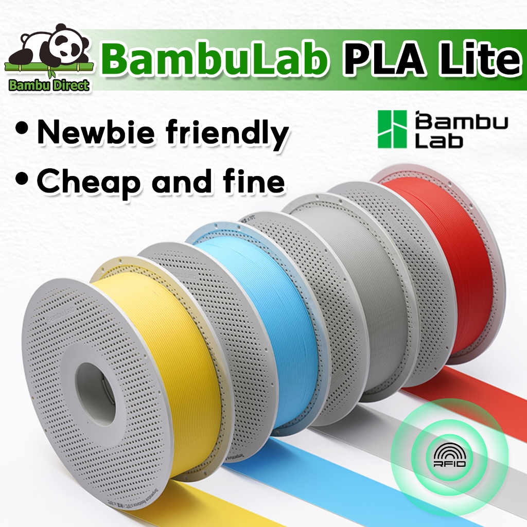 Bambu Lab 3D Printer Filament PLA Lite 1KG 1.75mm High Speed &Easy Printing with RFID for Bambu ...