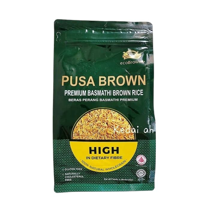 EcoBrown's PUSA BROWN Premium Basmathi Brown Rice 1KG/ Cap Rambutan ...