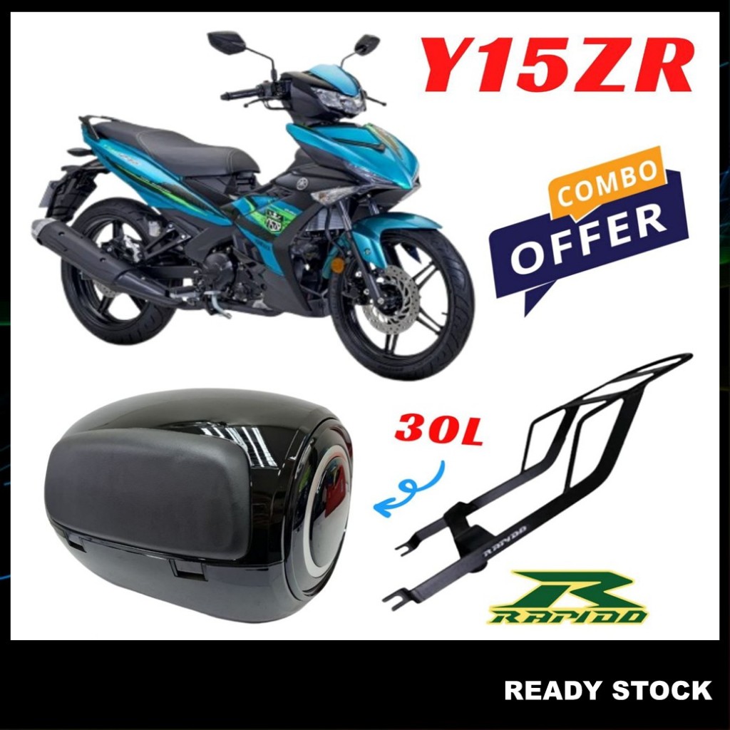 (YAMAHA Y15ZR YSUKU) 30L Kotak Siput Motosikal Alien Top Box+RAPIDO ...
