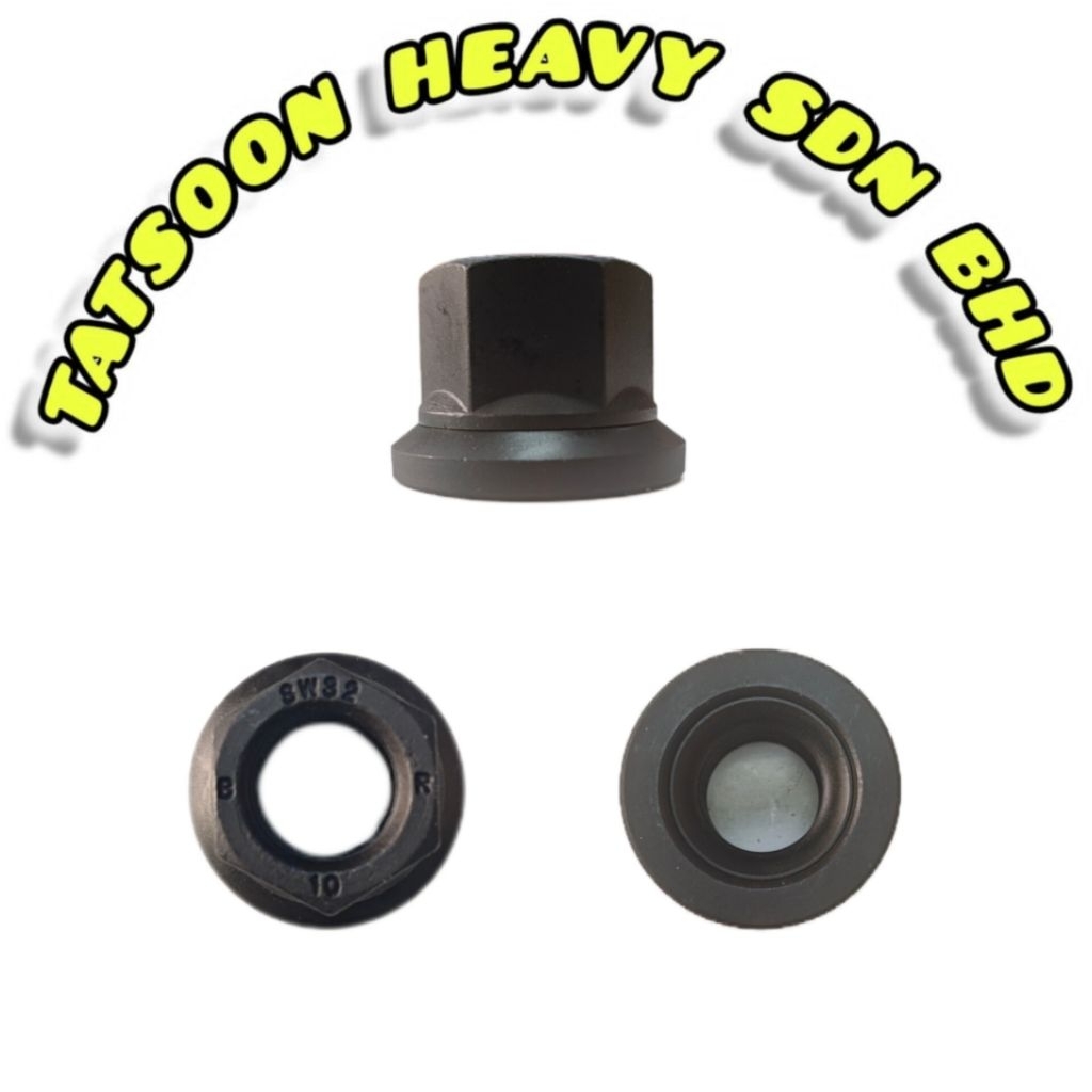 BS-SCANIA-LH+RH Scania/Tralier/Truck/Hub Bolt Nut Only Tayar Nut Only ...
