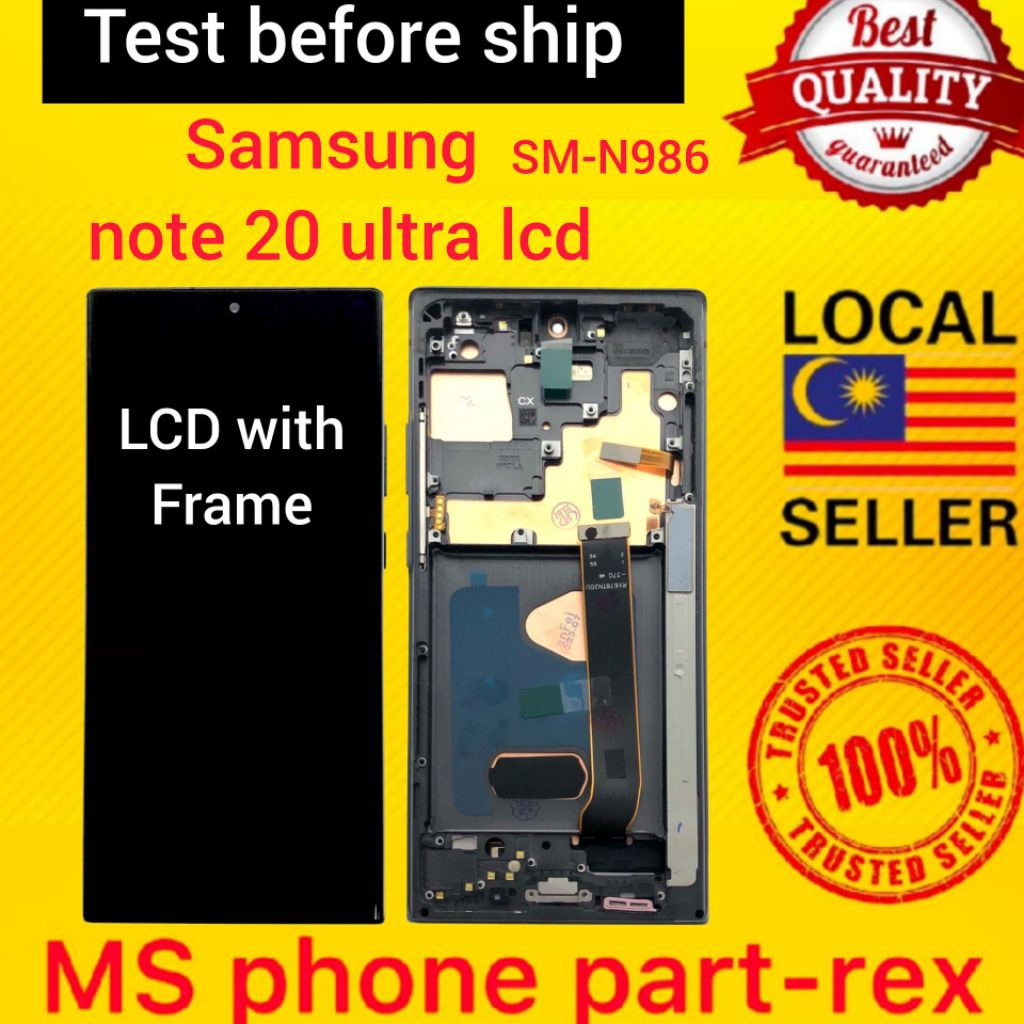 SAMSUNG NOTE 20 ULTRA LCD SM-N986 Samsung note 20ultra lcd | Shopee ...