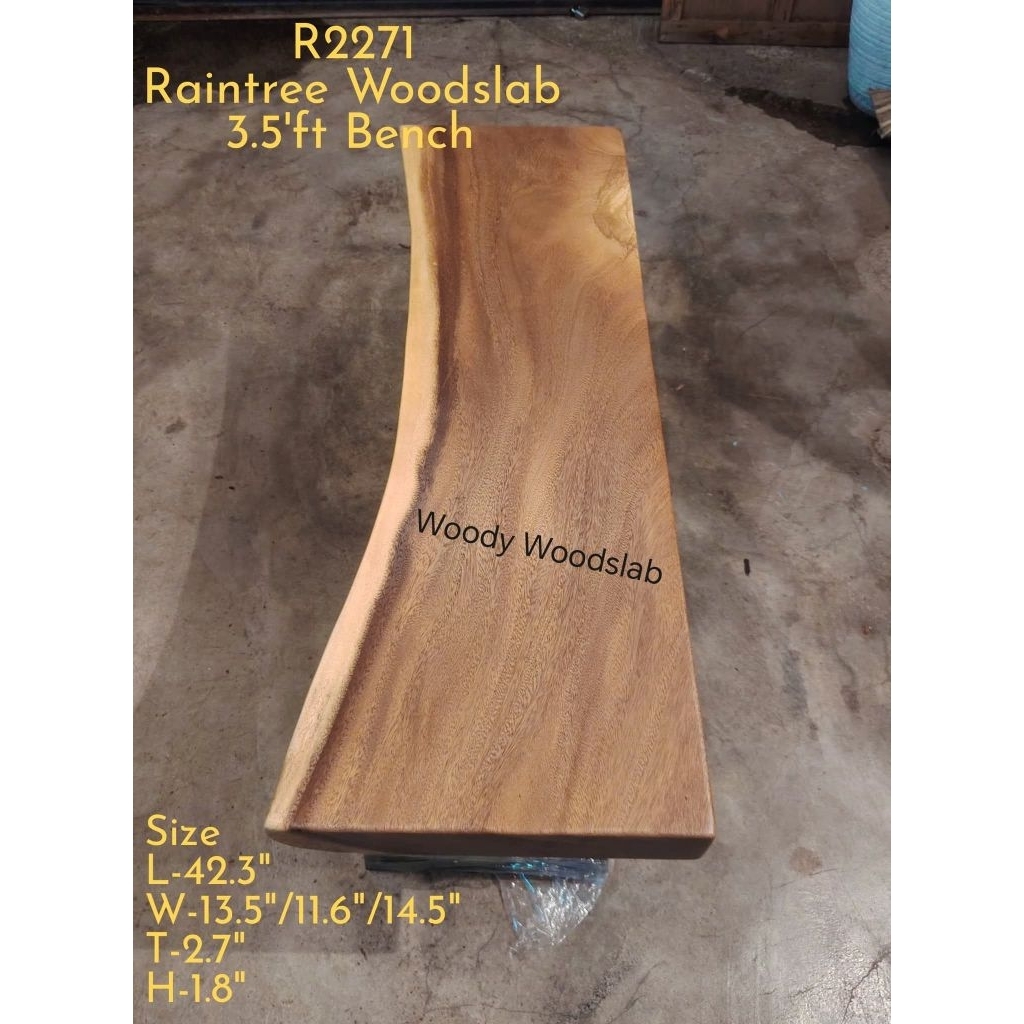 Raintree Woodslab Entryway Bench | Shopee Malaysia