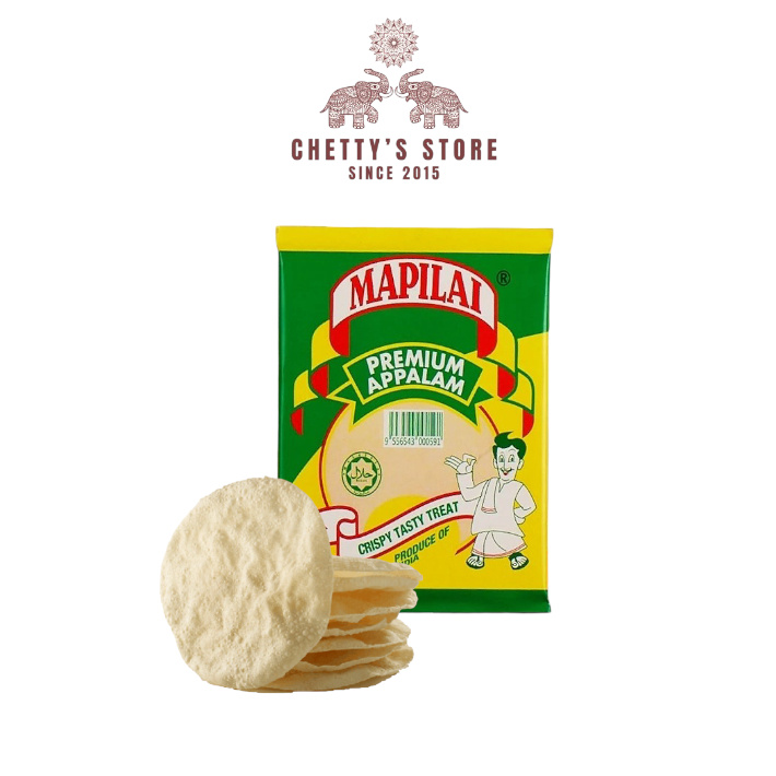 (HALAL) ENRICO'S MAPILAI APPALAM (100G) MAPPILAI APPALAM PAPADOM PAPAD ...