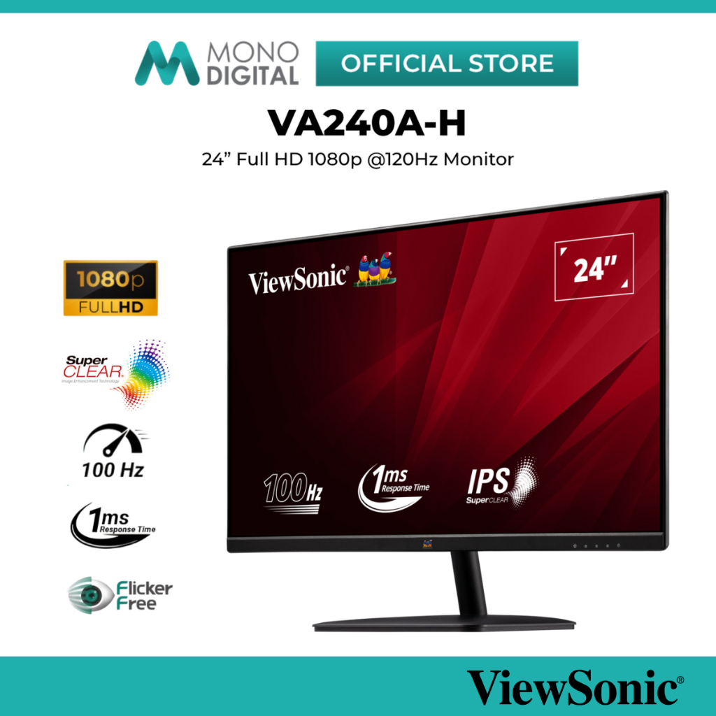 VIEWSONIC 24" VA240A-H 120HZ / VA24G1-H 144HZ FLAT LED FULL HD ...